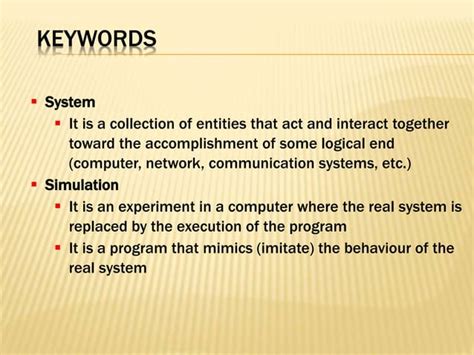 An Overview Of Performance Evaluation And Simulation Ppt