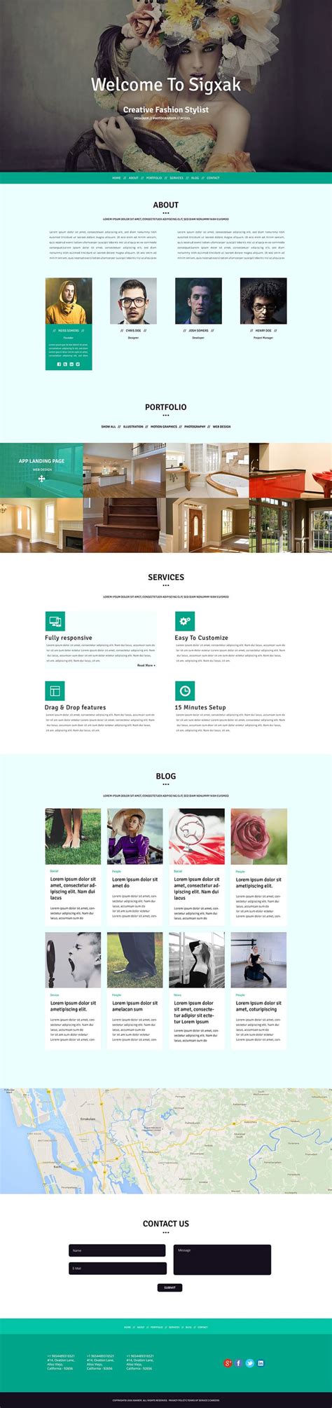 Sigxak Free Single Page Html Template Free Html5 Templates