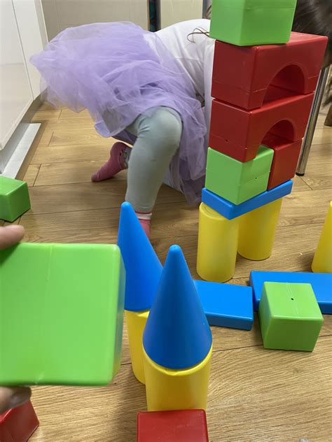 Конструктор къща с кубчета Мама§Бебе