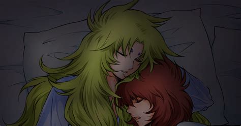 聖闘士星矢 シオン様でお題「真夜中」「腕枕」 ふぇたのイラスト Pixiv