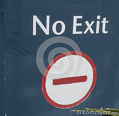 No Exit Signage With Symbol Royalty Free Stock Image CartoonDealer Com 231959368
