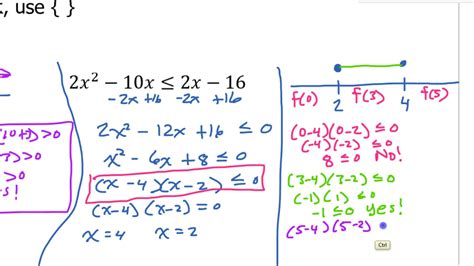Day 16 CW Page 1 Solving Polynomial Inequalities YouTube