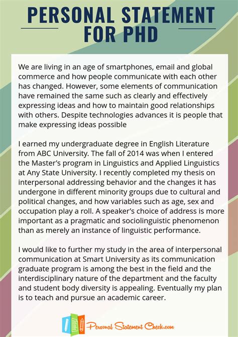 Personal Diversity Statement Sample Master Of Template Document