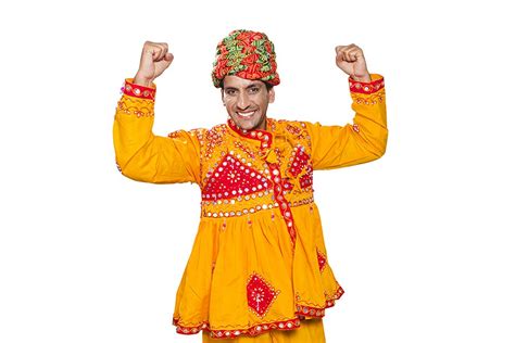 Traditional Indian Rural Rajasthani Man Hands Fist Victory Celebrating