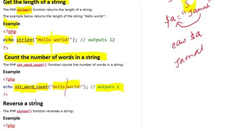 String Function Unit 3 Bsc Php 14 17 Youtube