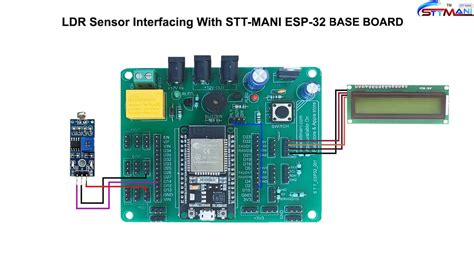 LDR SENSOR INTERFACING WITH STT MANI ESP BASE BOARD YouTube