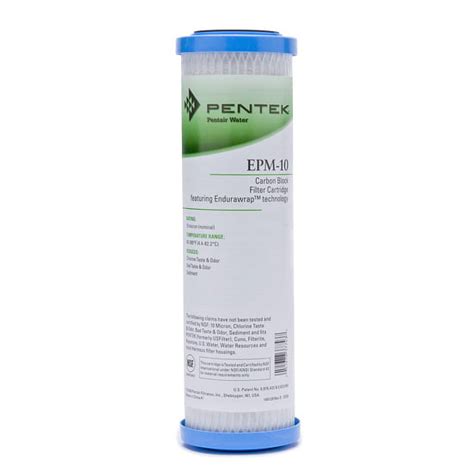 Pentek Epm 10 Carbon Block Filter Cartridge 9 34 Inch X 2 78 Inch
