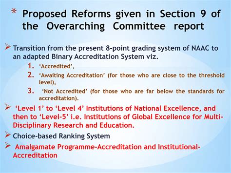 Binary Accreditation Naac Reforms 2024pptx