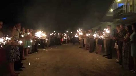 Bride And Groom Sparkler Exit YouTube