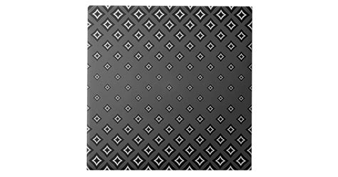 Dark Gray Background And Geometric Square Pattern Ceramic Tile Zazzle