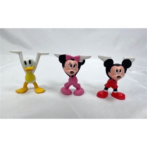 Toys Disney Mickey Minnie Mouse Donald Figures Stacking Upside Down
