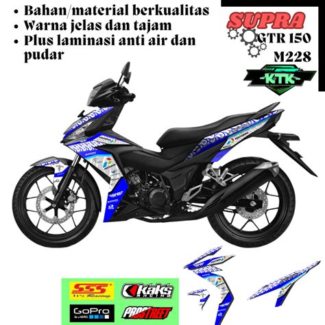 Jual Sticker Striping Motor Honda GTR 150 Mandalika Stiker Striping