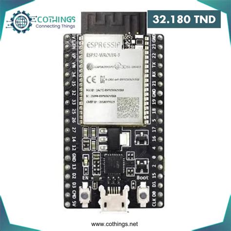 Carte De Développement Esp32 Devkitc Wrover Cothings Cothings