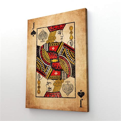 Vintage Jack Of Spades Art Musaartgallery™
