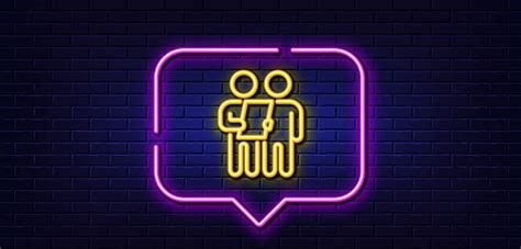 설문 조사 라인 아이콘입니다 계약 신청 서명 계약 문서 네온 불빛 말풍선 벡터 3차원 형태에 대한 스톡 벡터 아트 및 기타 이미지 3차원 형태 개념 개념과 주제