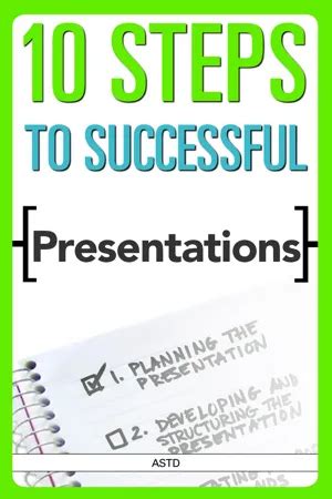 Pdf 10 Steps To Successful Presentations By Astd 9781607282662
