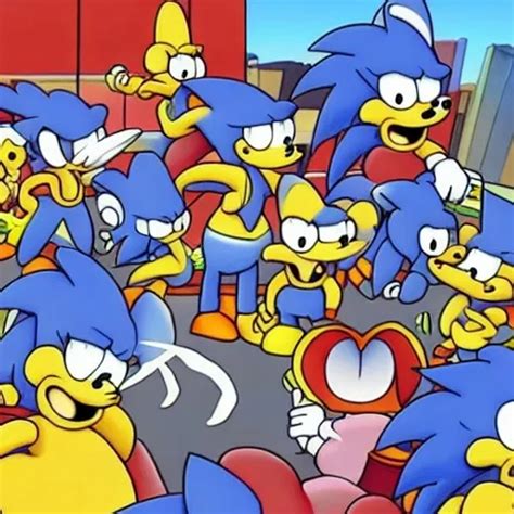 Sonic The Simpsons From 5 4 3 8