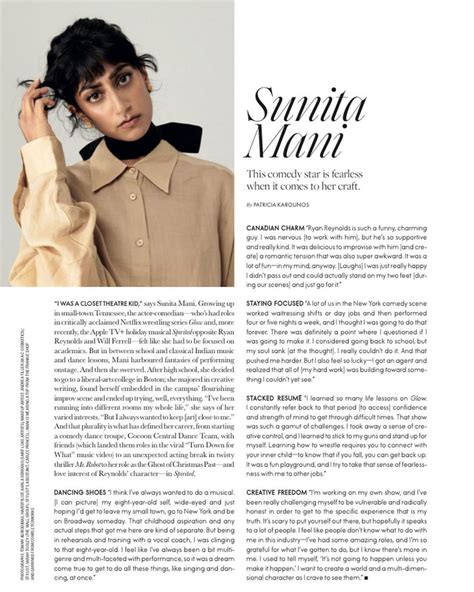 Sunita Mani In Elle Magazine Canada March 2023 Hawtcelebs