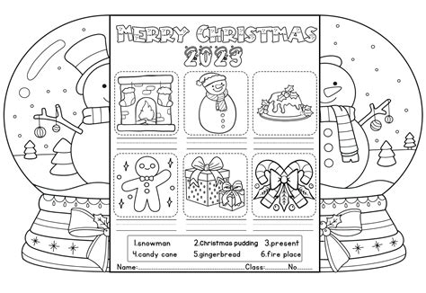 แบ่งปันใบงาน Snowglobe ️ ใบงานและสื่อการสอน By T Newday