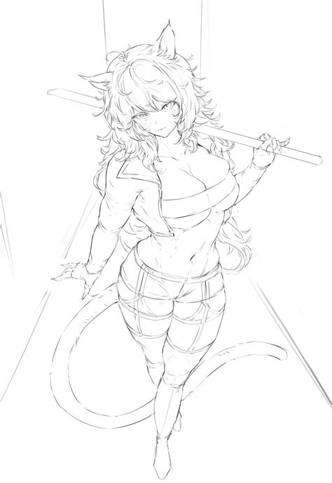 A Miqote I Drew [ffxiv] R Fitmoe