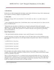 Design Simulation Of Bit Adder Circuit Lab Guide Course Hero