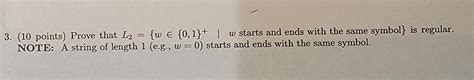 Solved Points Prove That L W W Starts And Chegg