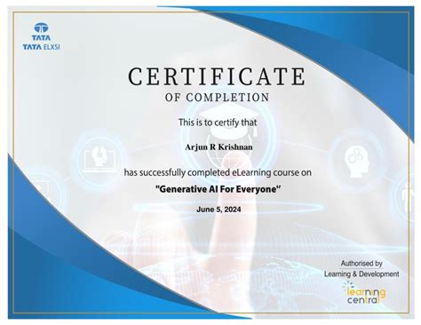 Arjun R Krishnan On Linkedin Certification Ai