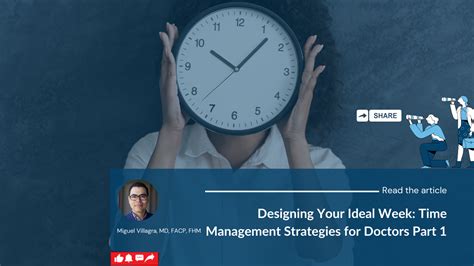 Designing Your Ideal Week Time Management Strategies For Doctors Part 1