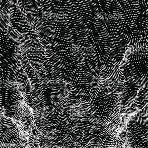 3d 미래 지향적 인 기술 스타일 벡터 배경입니다 도트와 추상 질감의 그림입니다 3차원 형태에 대한 스톡 벡터 아트 및 기타 이미지 3차원 형태 가리기