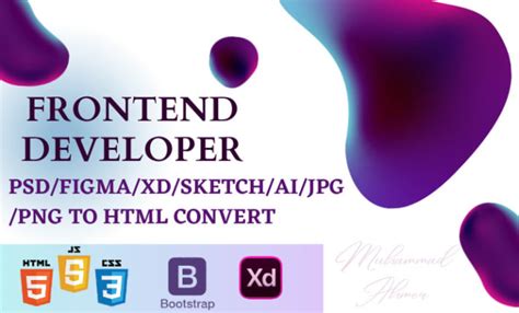 convert psd to html xd to html figma to html pdf to html website by
