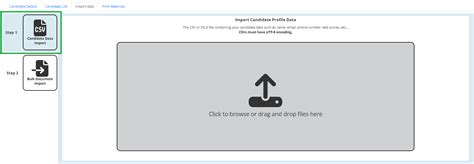 Importing Candidates RezRATE