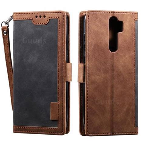 Luxury Retro Stitching Leather Wallet Phone Case For Mi Xiaomi Redmi Note Pro Gray Xiaomi