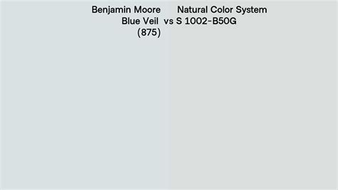 Benjamin Moore Blue Veil Vs Natural Color System S B G Side By Side Comparison