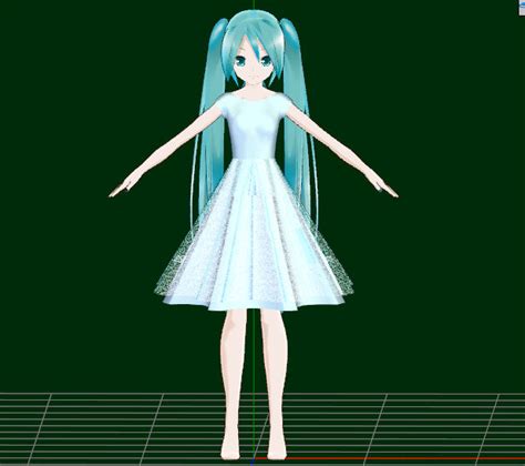 Mmd Hatsune Miku New Model Wip Lat Aki Miku Model By Aki 2012 Miku On