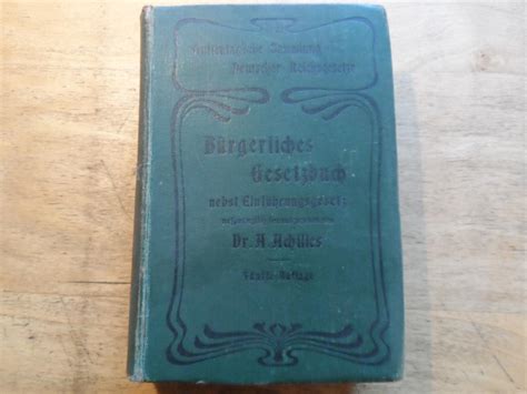 Buergerliches Gesetzbuch Nebst Einfuehrungsgesetz ZVAB