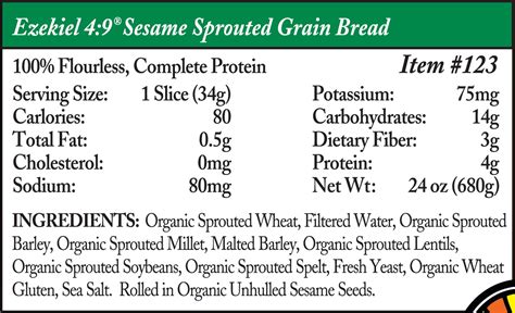 Nutritional Value Of Sesame Seed Bread At Ruby Vannatter Blog