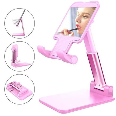 holder Support pliable et rétractable de téléphone et de tablette Fiche