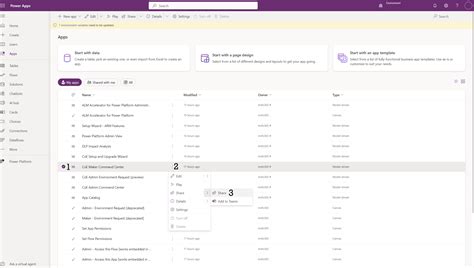CoE Maker Command Center Sharing Issue Microsoft Coe Starter Kit GitHub