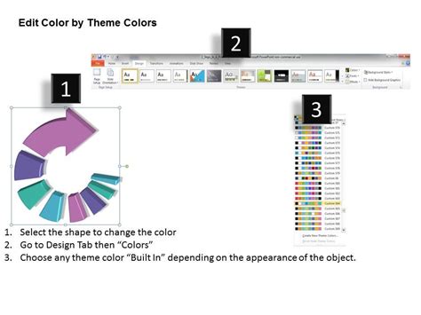 Business Ppt Diagram Steps In Semi Circle Powerpoint Template PowerPoint Shapes