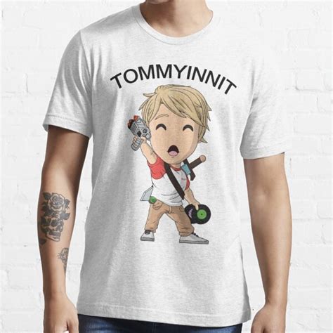 Tommyinnit Merch Cartoon Tommy Innit T Shirt By ElbaSoft Redbubble