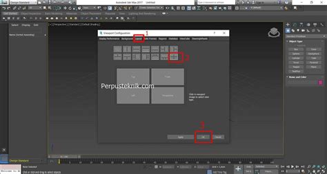 Cara Membagi Layout 3ds Max