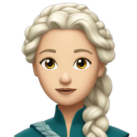 Daenerys Targaryen With Purple Eye Ai Emoji Generator