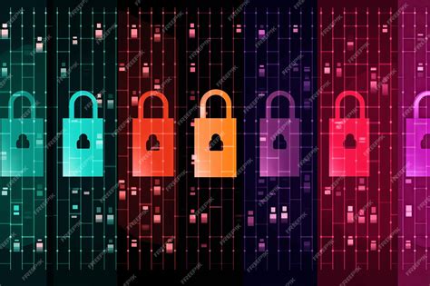 Premium Vector Modern Tech Encrypted Data Theme Background