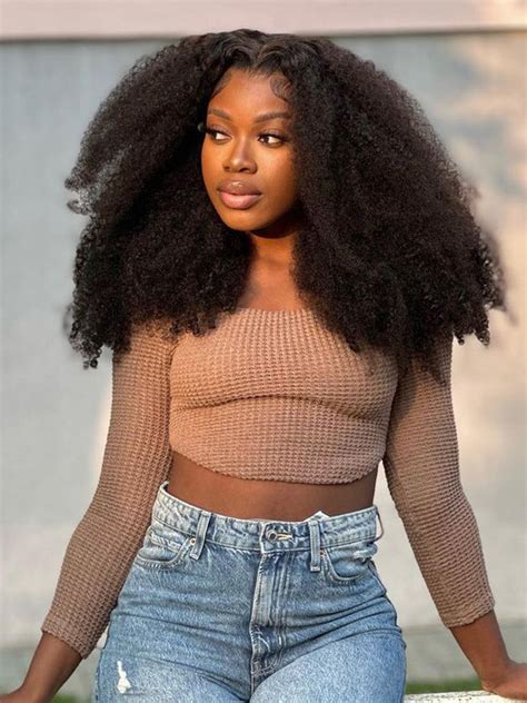 Afro Curly Hair Swiss Hd Lace Frontal Wig Curlyme Hair