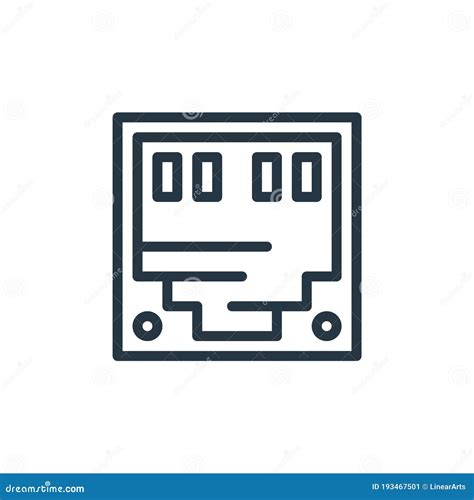 Ethernet Icon Vector From Hardware Network Concept Thin Line Illustration Of Ethernet Editable