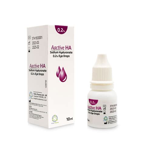 Buy Aactive Ha 0 2 Sodium Hyaluronate Eye Drops 10ml Online In Uk Otc2u