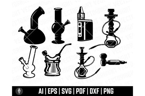 Bong Hookah Svg Smoking Pipe Bong Shape Svg 1468541