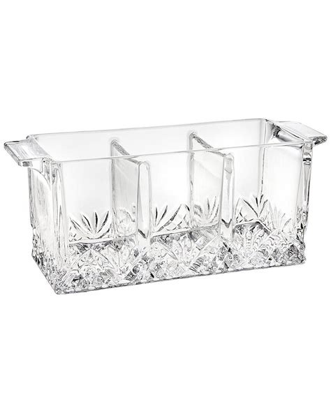 Buy Godinger Dublin Crystal Flatware Caddy Clear At 43 Off