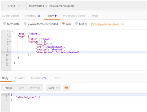 hasura internship 2017 task 3 2 hasura data api postman collection