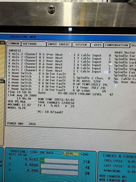 Haas SL B Big Bore CNC Lathe Tool Presetter High Intensity Lighting Revelation